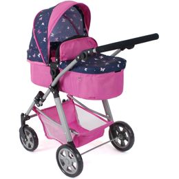 Bayer Chic 2000 Kombi-Puppenwagen CHIC2000 "Nele, Butterfly, rosa" Puppenwagen bunt (butterfly) Kinder