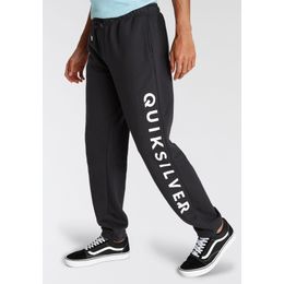 Jogginghose Quiksilver "Herren Sweathose mit großem Logodruck" Gr. S, N-Gr, schwarz Herren Hosen