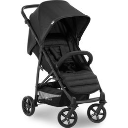 Kinder-Buggy hauck "Rapid 4, schwarz" schwarz Baby Kinderwagen mit schwenk- und feststellbaren Vorderrädern