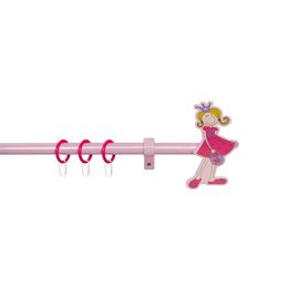 Gardinenstange GOOD LIFE "Prinzessin" Gardinenstangen Gr. L: 130cm - 240cm Ø 16mm, 1 läufig, pink (pink/rosé) Kinder pink-rosé