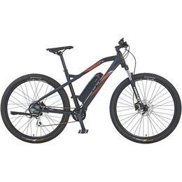 E-Bike Prophete "Graveler E-MTB" E-Bikes Gr. 48cm, 29 Zoll (73,66cm), schwarz Pedelec, Elektrofahrrad für Damen u. Herren, MTB