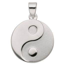 Adelia´s Ketten-Anhänger ADELIA´S "925 Silber Anhänger Ying Yang Ø 15,8 mm" Schmuckanhänger Gr. Silber 925 (Sterlingsilber), silberfarben (silber) Damen Silberschmuck für