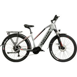 E-Bike Totem "XPL-650" E-Bikes Gr. 52cm, 27,5 Zoll (69,85cm), silberfarben (silber) Pedelec, Elektrofahrrad für Herren