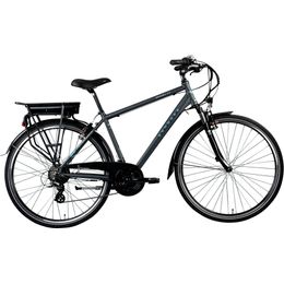 Zündapp E-Bike ZÜNDAPP "Green 7.7 Herren" E-Bikes Gr. 48 cm, 28 Zoll (71,12 cm), grau (blau, grau) Pedelec, Elektrofahrrad für Damen u. Herren