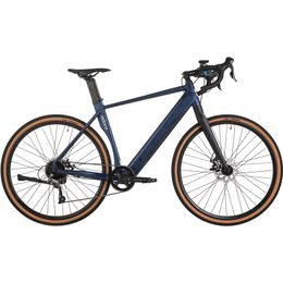 E-Bike Adore "GTR-770" E-Bikes Gr. 52cm, 28 Zoll (71,12cm), blau (dunkelblau matt) Pedelec, Elektrofahrrad für Damen u. Herren