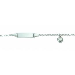 Adelia´s Silberarmband ADELIA´S "Damen Silberschmuck 925 Silber Figaro Armband Mit Motiven 16 cm" Armbänder Gr. 16, Silber 925 (Sterlingsilber), silberfarben (silber) Damen 925 Sterling Silber Silberschmuck für