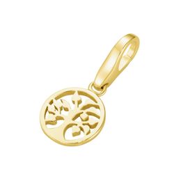 Charm-Einhänger Giorgio Martello MILANO "Lebensbaum, vergoldet, Silber 925" Charms goldfarben (gold) Damen