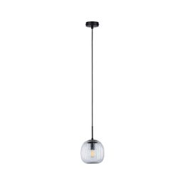 Pendelleuchte Paulmann "Ruya E14 max. 20W Glas, Schwarz matt" Lampen Gr. Ø 15,0cm H: 150,0cm, schwarz (transparent, schwarz)