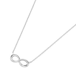 Collier Smart Jewel "Infinity Collier, Karte, Silber 925" Halsketten Gr. 43cm, Silber 925 (Sterlingsilber), silberfarben (silber) Damen