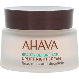 Nachtcreme AHAVA "Beauty Before Age Uplift Night Cream" Hautpflegemittel Gr. 50 ml, farblos (transparent)