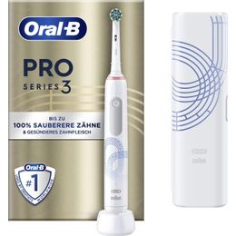 Elektrische Zahnbürste Oral-B "Pro 3 3500 Special Edition", weiß, Elektrozahnbürsten, 360-Andruckkontrolle