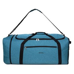 Weichgepäck-Trolley Hauptstadtkoffer "Blnbag M4" Gr. B/H/T: 80cm x 33cm x 34cm 90 l, grün (aquagreen) Koffer Reisetasche Duffle Bag Reisegepäck Aufgabegepäck