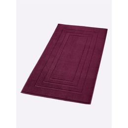 Badematte Vossen Badematten Gr. rechteckig (60cm x 100cm),, rot (burgund)