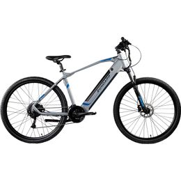 Zündapp E-Bike ZÜNDAPP "Z808" E-Bikes Gr. 48 cm, 29 Zoll (73,66 cm), silberfarben (silber, blau) Pedelec, Elektrofahrrad für Damen u. Herren, MTB