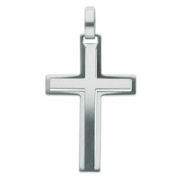 Adelia´s Ketten-Anhänger ADELIA´S "Edelstahl Kreuz Anhänger" Schmuckanhänger Gr. Damen, Silber 925 (Sterlingsilber), silberfarben (silber) Damen Edelstahlschmuck für & Herren