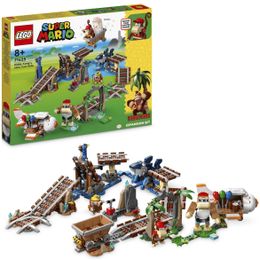 Konstruktionsspielsteine Lego "Diddy Kongs Lorenritt – Erweiterungsset (71425), Lego Super Mario" Spielbausteine bunt (farbe) Kinder Made in Europe