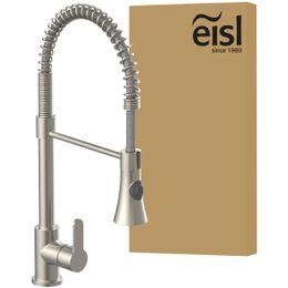 EISL® Spültischarmatur EISL "LEON" Armaturen Gr. B/H/T: 5 cm x 52 cm x 27,5 cm, silberfarben (edelstahloptik) für drucklose Untertischgeräte, schwenkbarer Auslauf 360