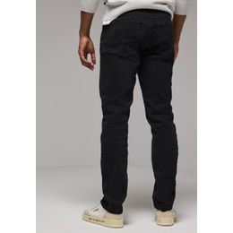 Regular-fit-Jeans Street One MEN Gr. 30, Länge 32, schwarz (clean black) Herren Jeans aus Baumwolle mit Stretchanteil