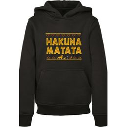 Sweatshirt F4NT4STIC "Disney König der Löwen Hakuna Matata" Gr. 122/128, schwarz Mädchen Sweatshirts Unisex Kinder,Premium Merch,Jungen,Mädchen,Bedruckt