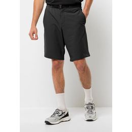 Trekkingshorts Jack Wolfskin "WANDERMOOD SHORTS M" Gr. 50, Normalgrößen, schwarz (granite-black) Herren Hosen