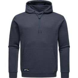 Kapuzenpullover Ragwear "Arrwen" Gr. L (52), blau (navy) Herren Pullover Gemütlicher Hoodie mit verstellbarer Kapuze