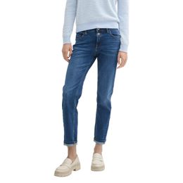 Skinny-fit-Jeans Tom Tailor Gr. 26, Länge 32, blau (mid stone wash denim) Damen Jeans