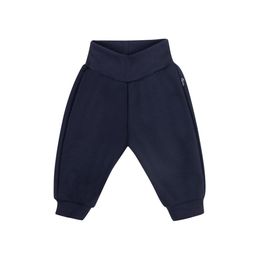 Jerseyhose TRIGEMA "TRIGEMA Bequeme Jogginghose mit Bündchen" Gr. 68, Normalgrößen, blau (navy) Baby Hosen