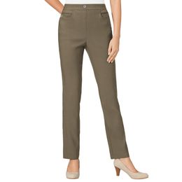 Stretch-Hose Classic Basics Gr. 38, Normalgrößen, grün (khaki) Damen Hosen