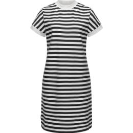 Shirtkleid Ragwear "Katchi Stripes" Gr. L (40), Normalgrößen, schwarz Damen Kleider Lässiges gestreiftes Sommerkleid