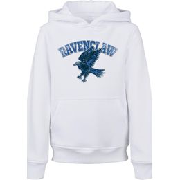 Kapuzenpullover F4NT4STIC "Harry Potter Ravenclaw Sport Emblem" Gr. 110/116, weiß, Mädchen, Obermaterial: 65% Baumwolle, 35% Polyester, Pullover, Print