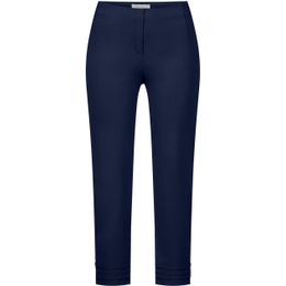 3/4-Hose Stehmann "Ina" Gr. 36, N-Gr, blau (marine), Damen, Web, Obermaterial: 65% Viskose, 30% Polyamid, 5% Elasthan, Hosen, in Größen 34 bis 52