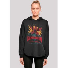 Kapuzenpullover F4NT4STIC "Stranger Things Demogorgon Netflix TV Series" Gr. L, schwarz Damen Pullover Premium Qualität