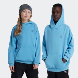 Kapuzensweatshirt adidas originals "HOODIE" Gr. 176, blau (light blue) Kinder Sweatshirts