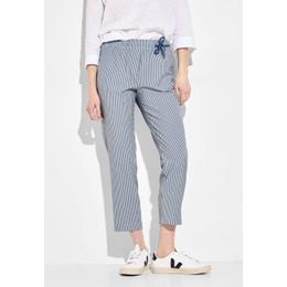 7/8-Hose Cecil Gr. L, Länge 26, blau (soft light blue) Damen Hosen softer Materialmix