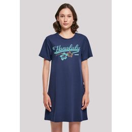 Shirtkleid F4NT4STIC "Honolulu" Gr. XL, blau (lightnavy) Damen Kleider Print