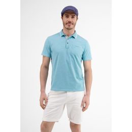 Poloshirt Lerros "Lerros mit Finelinerstreifen" Gr. M, blau (light turquoise) Herren Shirts