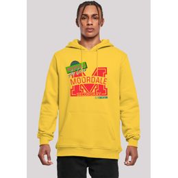 Kapuzenpullover F4NT4STIC "Sex Education Moordale M Collage Netflix TV Series" Gr. L, gelb (taxi yellow) Herren Pullover Premium Qualität