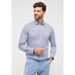 Langarmhemd Eterna "COMFORT FIT", Herren, Gr. 40, Normalgrößen, blau, Twill, 40% cotton, 4% Elasthan, 56% Lyocell, normal, Hemden