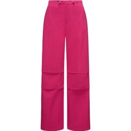 Stoffhose Ragwear "Paragata" Gr. 24, Normalgrößen, pink (magenta) Damen Hosen Stylische Parachute-Hose mit Kordelzügen