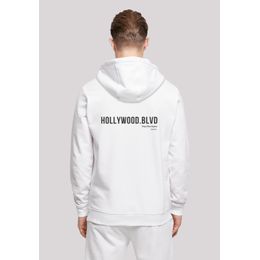 Kapuzenpullover F4NT4STIC "Hollywood blvd HOODIE" Gr. L, weiß Herren Pullover Print