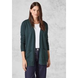 Cardigan Cecil Gr. L (42), grün (fir green melange) Damen Strickjacken aus softem Materialmix