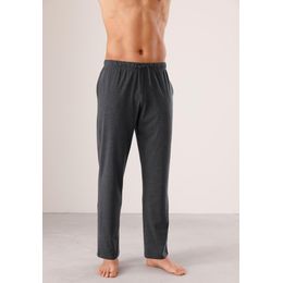 Schlupfhose CLASSIC, Herren, Gr. 48/50, Normalgrößen, blau (grau, meliert, marine), 100% Baumwolle, Doppelpack-Farbe anthrazit-meliert:40% Polyester, 60% Baumwolle, meliert, unifarben, lang, Hosen