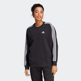 Sweatshirt adidas Sportswear "ESSENTIALS 3-STREIFEN" Gr. S, schwarz-weiß (black, white) Damen Sweatshirts