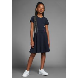 Skaterkleid Kangaroos "mit Stickerei" Gr. 128/134, N-Gr, blau (marine) Mädchen Kleider für