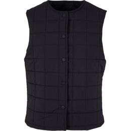 Steppweste Urban Classics "Urban Classics Damen Ladies Liner Vest" Gr. M, schwarz Damen Westen