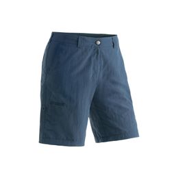 Funktionshose Maier Sports "Nidda", Damen, Gr. 46, Normalgrößen, blau (jeansblau), 100% Polyamid, Hosen, Robuste und vielseitige Funktions-Bermuda, ideal zum Wandern