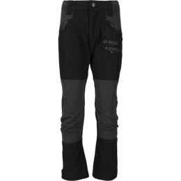 Cargohose ZIGZAG "Bono" Gr. 110, EURO-Größen, grau (dunkelgrau), Herren, 93% Polyester, 7% Elasthan, mehrfarbig, Hosen, mit atmungsaktiver Eigenschaft