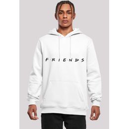 Sweatshirt F4NT4STIC "FRIENDS TV Serie Text Logo WHT" Gr. 4XL, weiß Herren Sweatshirts Herren,Premium Merch,Slim-Fit,Kapuzenpullover,Bedruckt