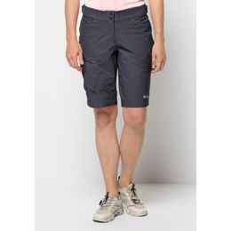 Funktionsshorts Jack Wolfskin "TOURER SHORTS W" Gr. 34, Normalgrößen, grau (graphite) Damen Hosen