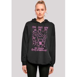 Kapuzenpullover F4NT4STIC "Fall Out Boy Pink Dog So Much Stardust" Gr. L, schwarz Damen Pullover Premium Qualität